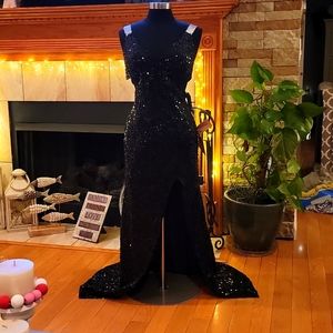 Light In The Box | Dresses | Black Sequin Gown | Poshmark